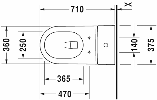 Porcelanosa Beograd. Starck 2 One-piece toilet