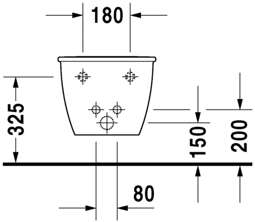 Porcelanosa Beograd. Darling New Bidet wall mounted