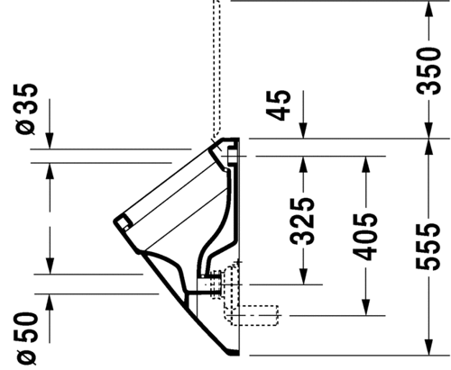 Porcelanosa Beograd. Vero Urinal
