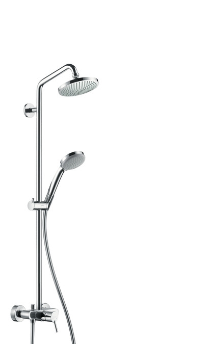 Porcelanosa Beograd. Croma 100 1jet Showerpipe with single lever mixer